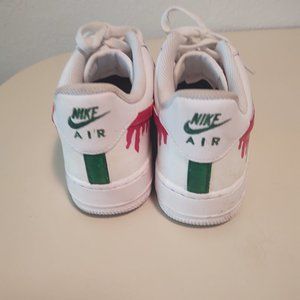 Nike | Shoes | Mens 85 Custom Nike Air Force Watermelon Bleeding Logo ...